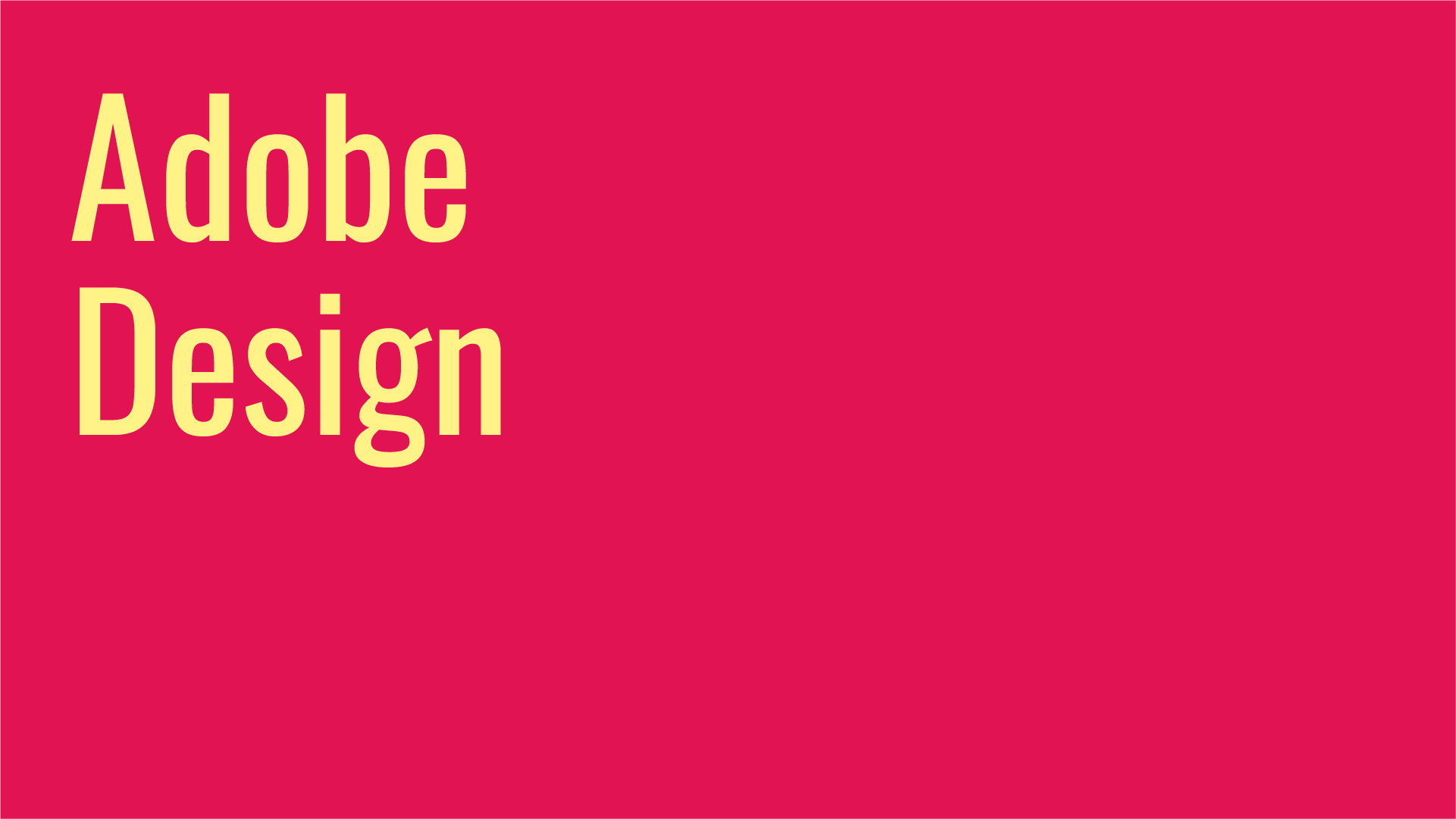 Adobe Design - Bold Creative Training Lab